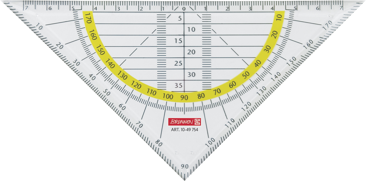 Geodreieck 16 cm, glasklar – Lehrershop